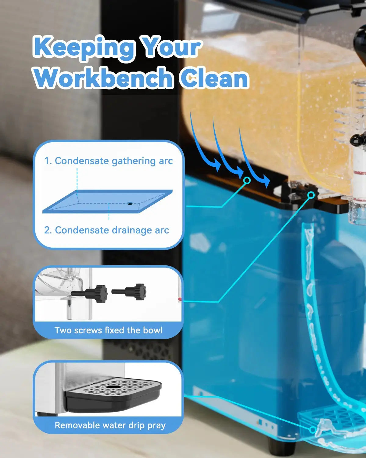 GSEICE Home Slushy Machine|Frozen Drink Machine for Home Family Fun